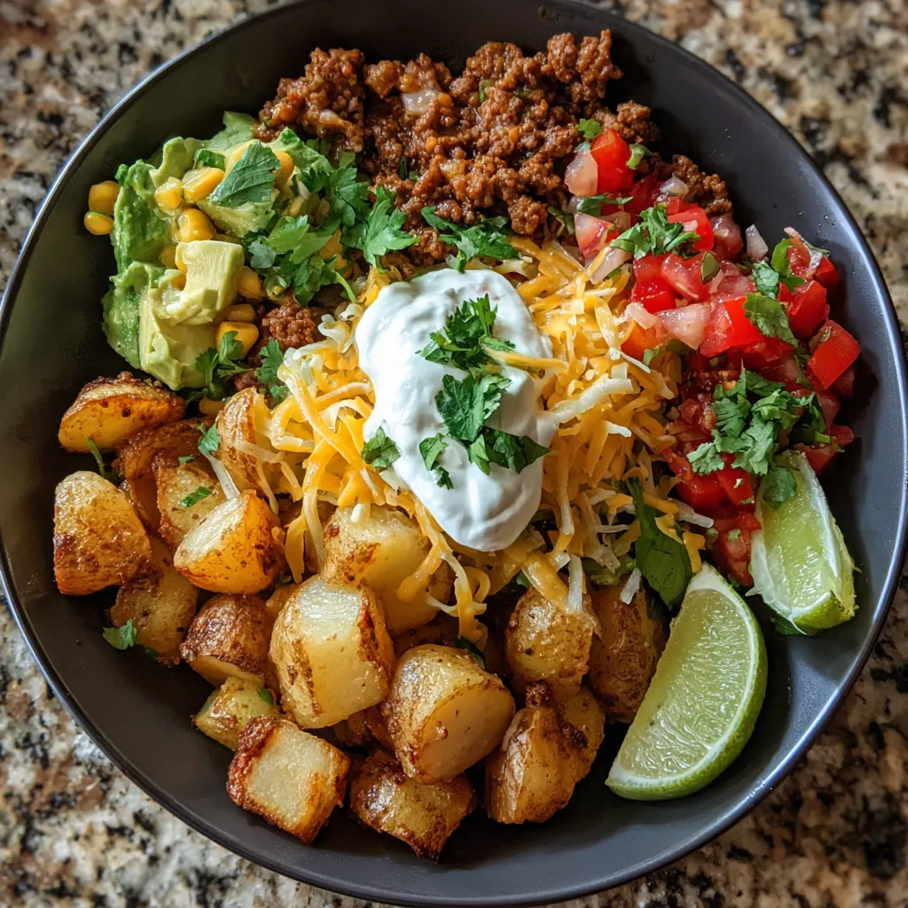 Loaded Potato Taco Bowl – Simple And Class
